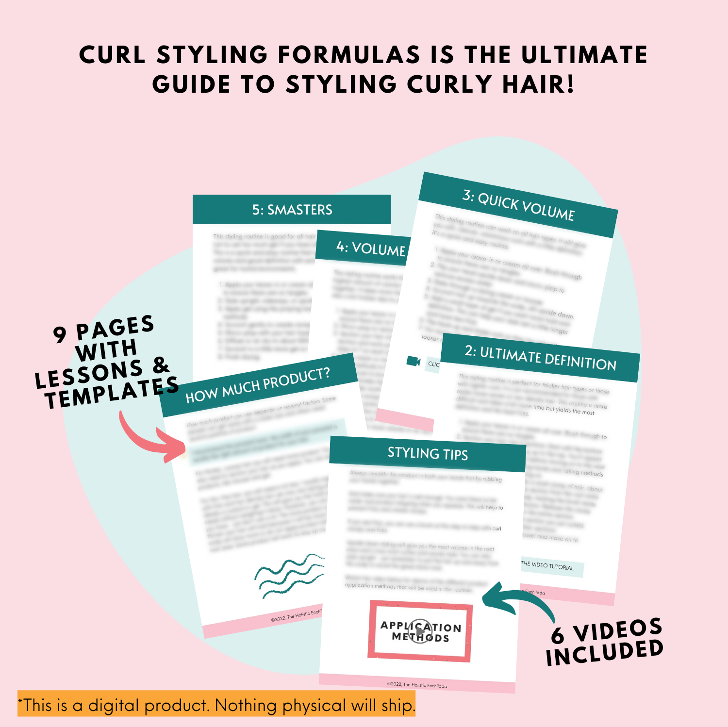 Curly Styling Formulas® Ebook with Styling Routines – The Holistic ...